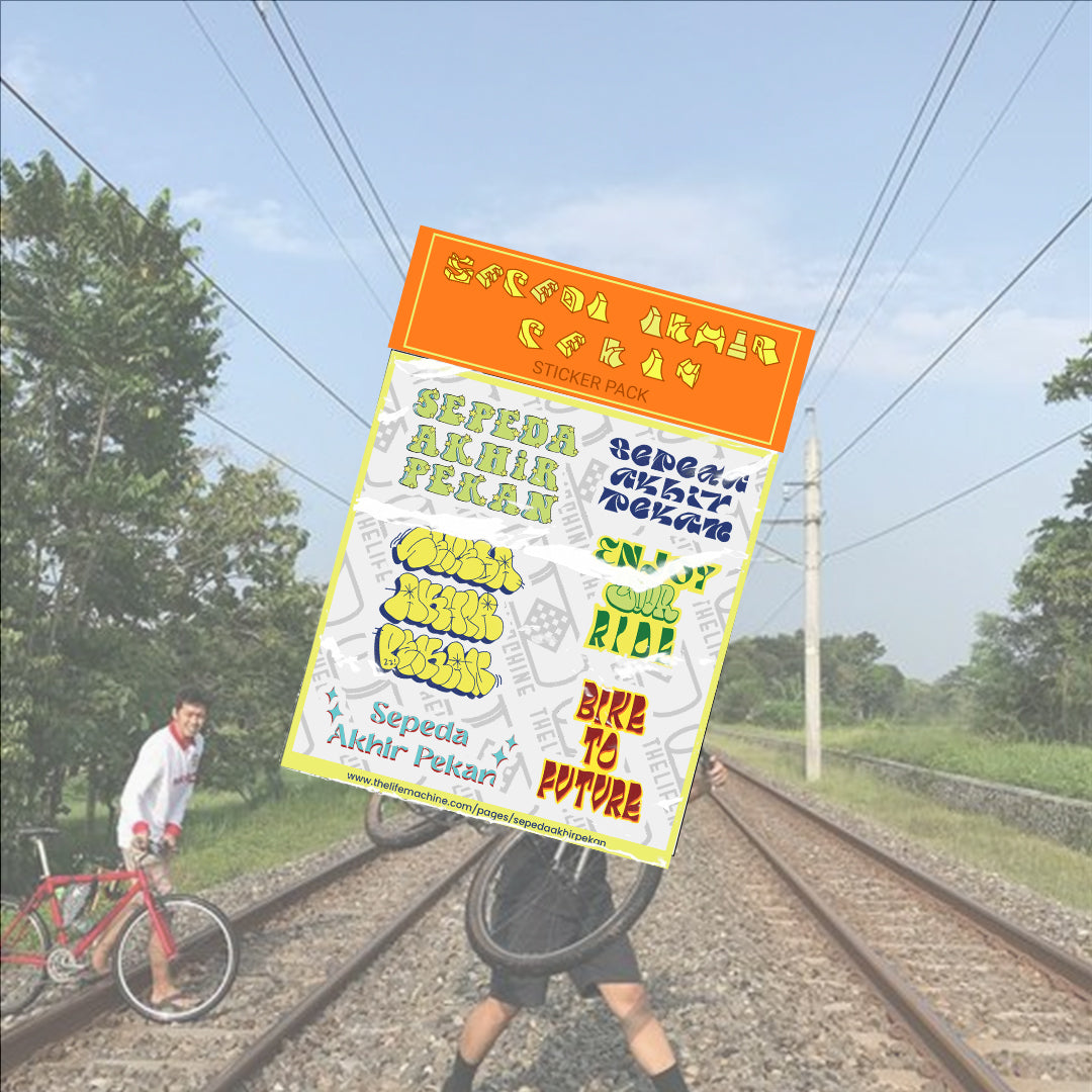 A-Sticker-Sheet by Sepeda Akhir Pekan, "Enjoy your ride"